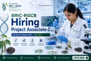 BRIC-RGCB Project Associate-I Recruitment 2026 | MSc Life Science Jobs ...